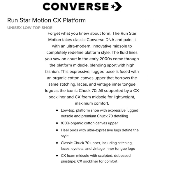 Converse | Shoes | Converse A2299c Run Star Motion Cx Platform Sneaker ...